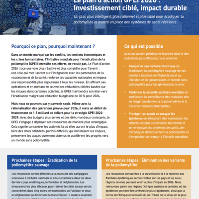 Aperçu du Plan d'action 2026 de l'IMEP : Un investissement ciblé, un ...